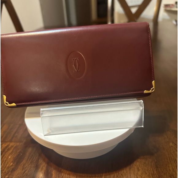 Cartier | Bags | Authentic Cartier Bifold Wallet Long Wallet Vintage ...